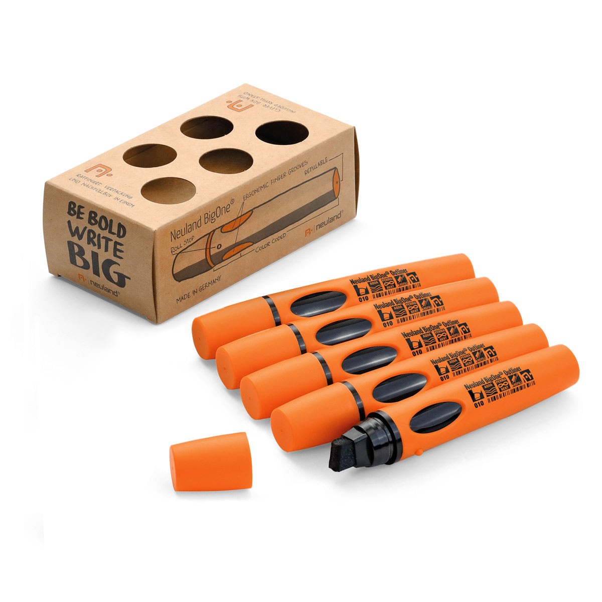 Neuland BigOne® Outliner, wedge nib 6-12 mm, 5/set U5