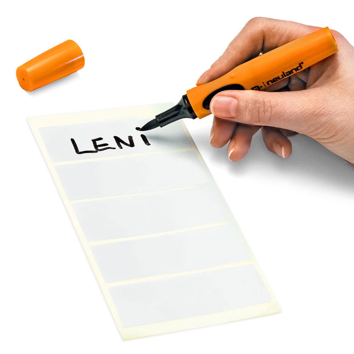 Buy self-adhesive name badges online | Neuland